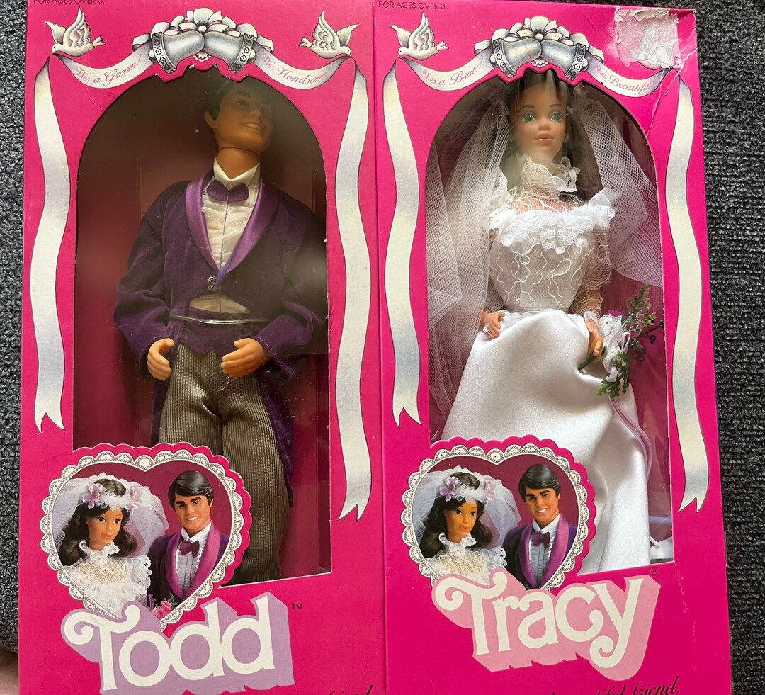 NIB 1982 Vintage Todd and Tracy Barbie Dolls 4253 4103 Bride - Etsy