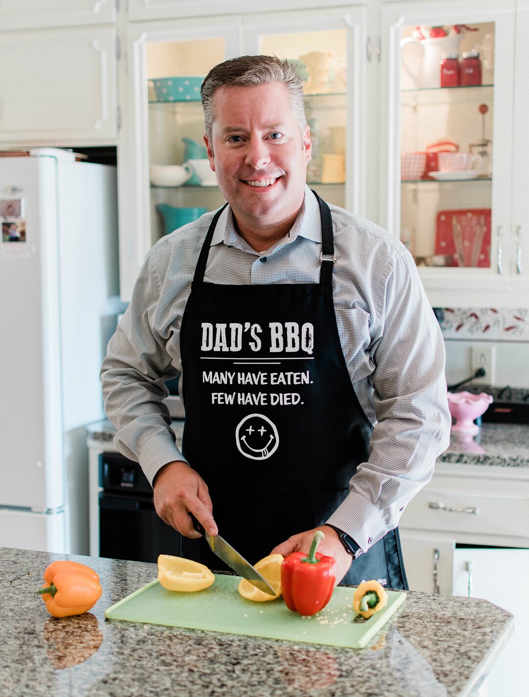 Dad's BBQ: Many Have Eaten - Few Have Died / Funny BBQ Grilling Apron ...