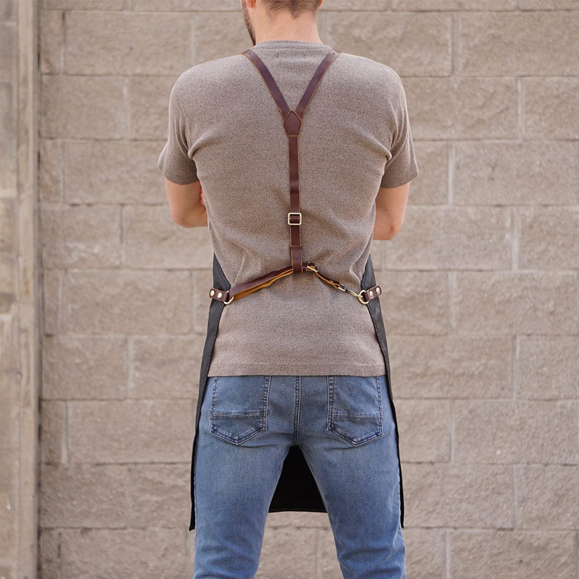 Professional Barber Apron / Waterproof PUL Fabric Repels Liquids ...