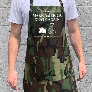 Make America Grate Again Apron / Donald Trump Parody Slogan / Large 1 ...