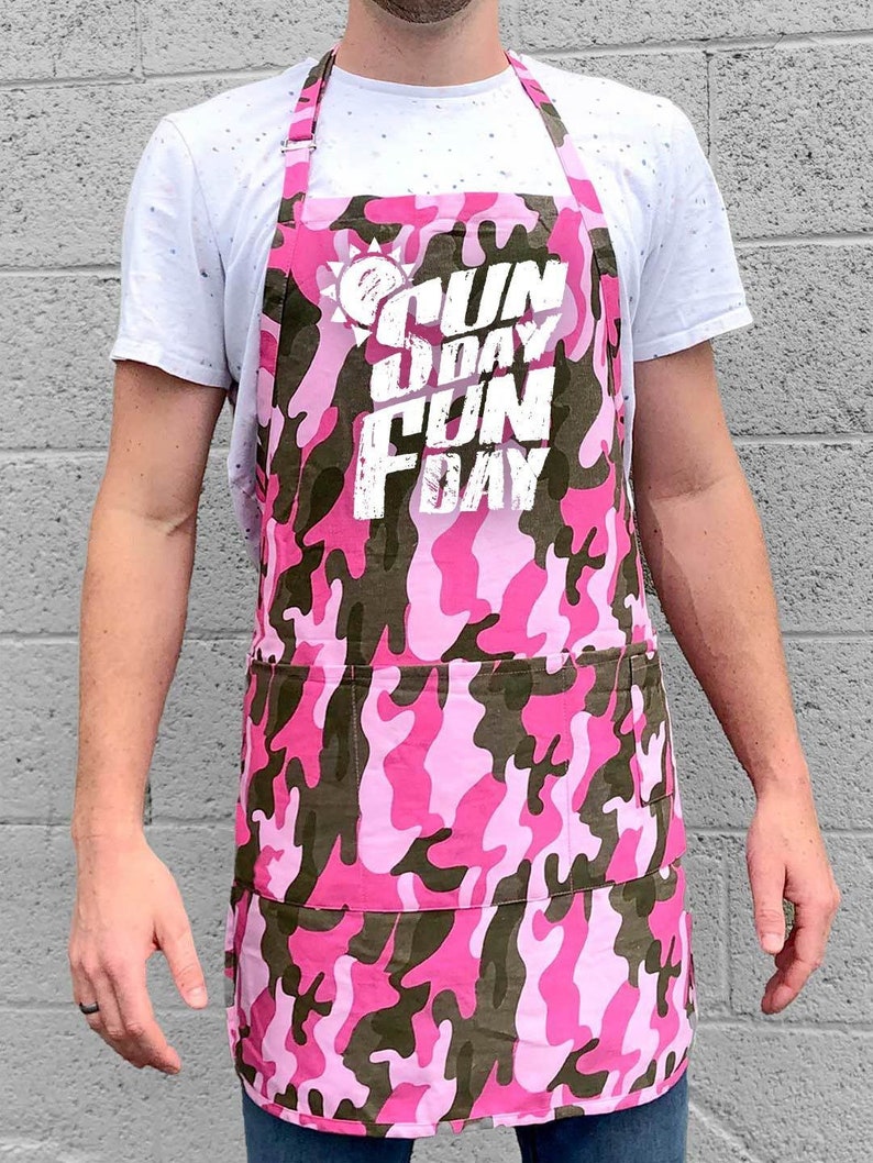 Sunday Fun Day Apron / Funny BBQ Grilling Apron / Apron for Men, Dad ...