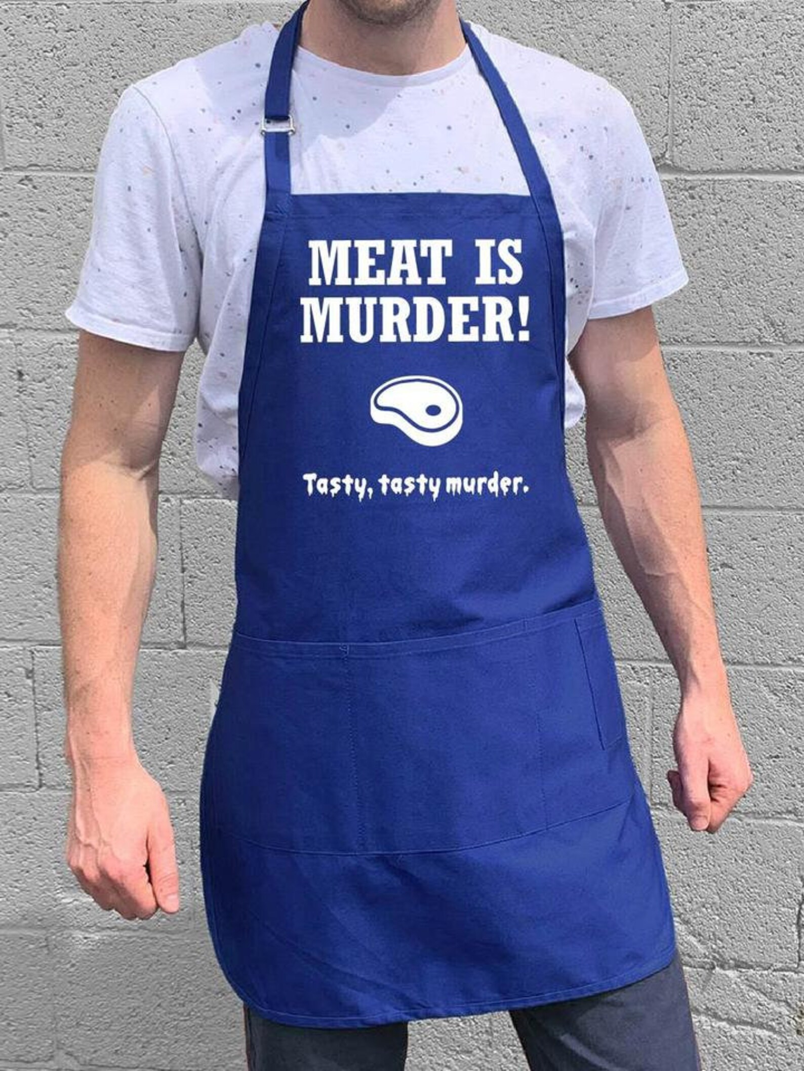 Meat is Murder ... Tasty Tasty Murder / Funny BBQ Grilling | Etsy