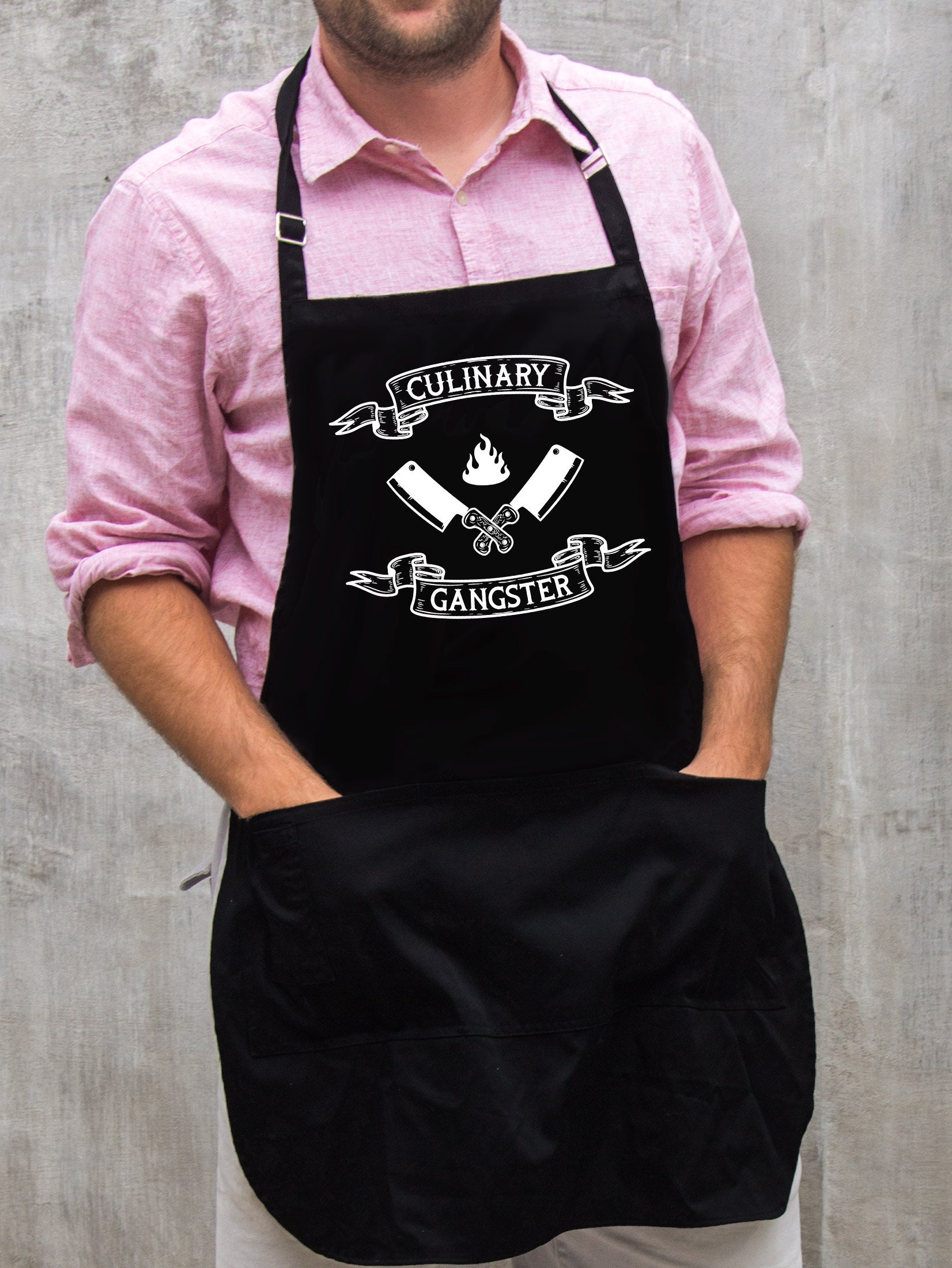 Culinary Gangster Apron / Tattoo Parlor Style / Kitchen | Etsy