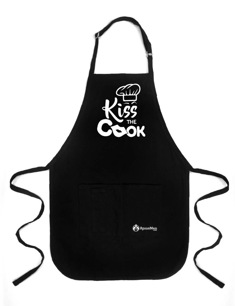 Kiss the Cook Kids Apron / Funny BBQ Grilling Apron / 1 Size - Etsy