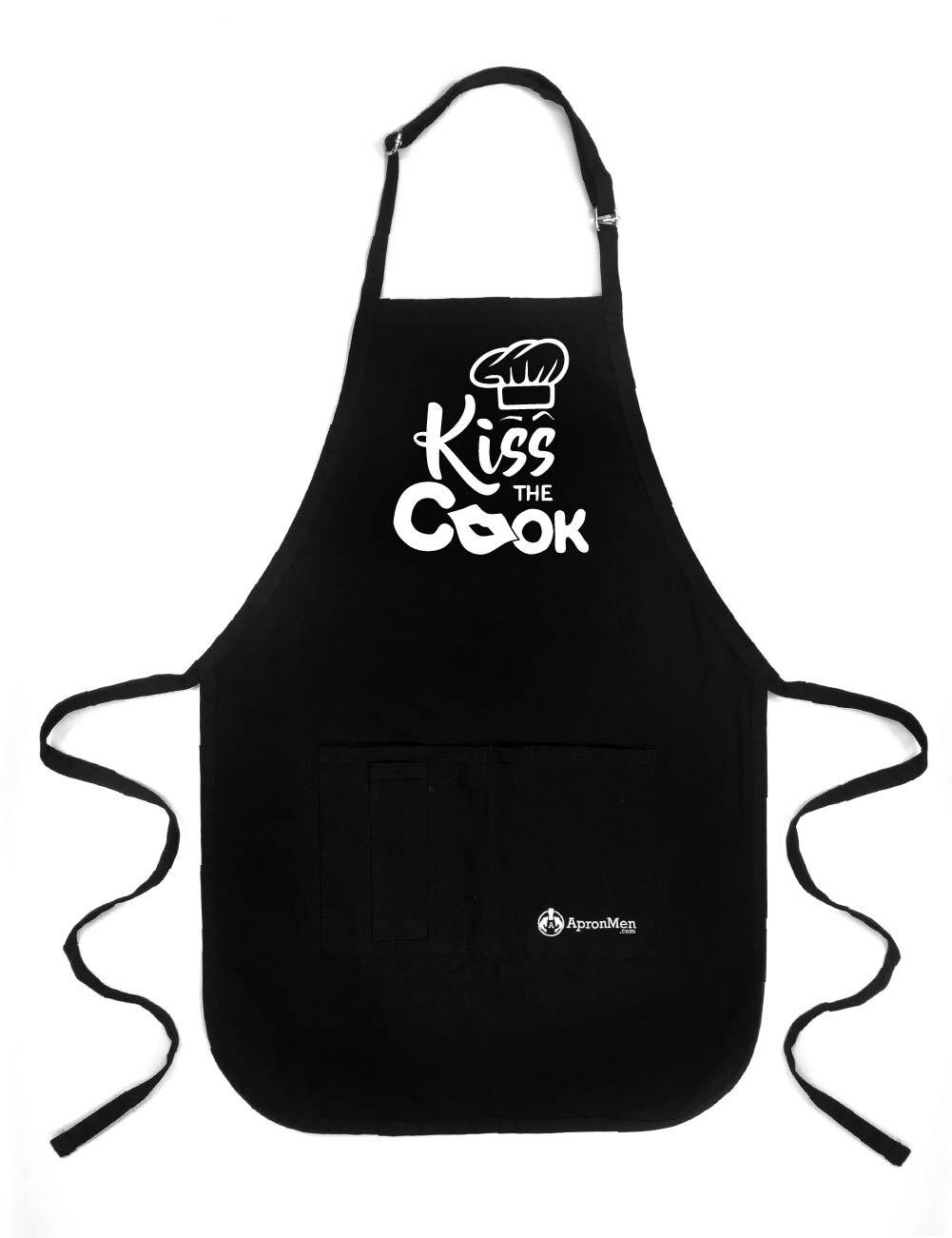 Kiss the Cook - Kids Apron / Funny BBQ Grilling Apron / 1 Size Fits All ...