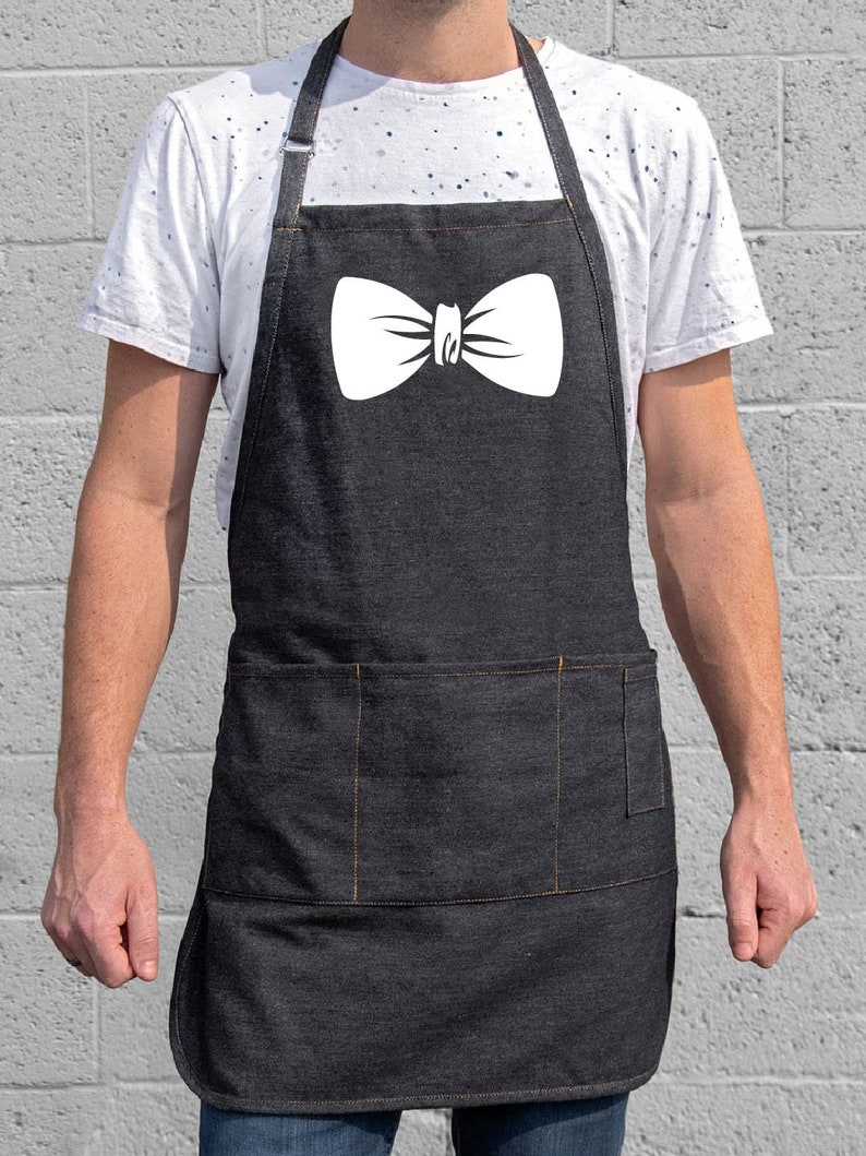 Bow Tie Formal Apron / Funny BBQ Grilling Apron / Apron for | Etsy