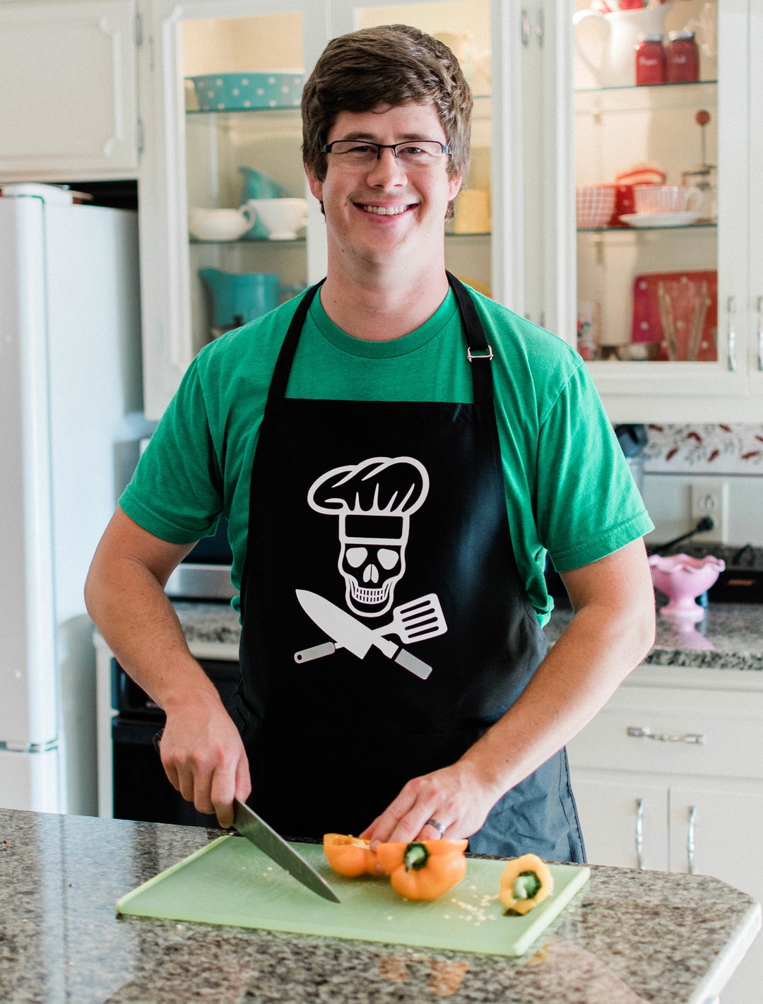 Pirate Cook Apron / Chef Hat & Utensils / Funny BBQ Grilling Apron for ...