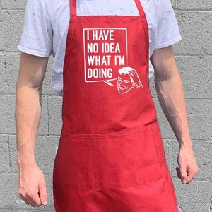 I Have No Idea What I'm Doing Apron / Funny Meme BBQ Grilling Gift ...