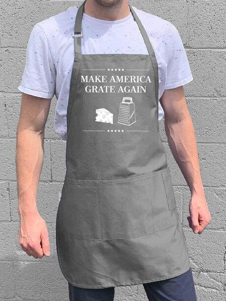 Make America Grate Again Apron / Donald Trump Parody Slogan / Large 1 ...