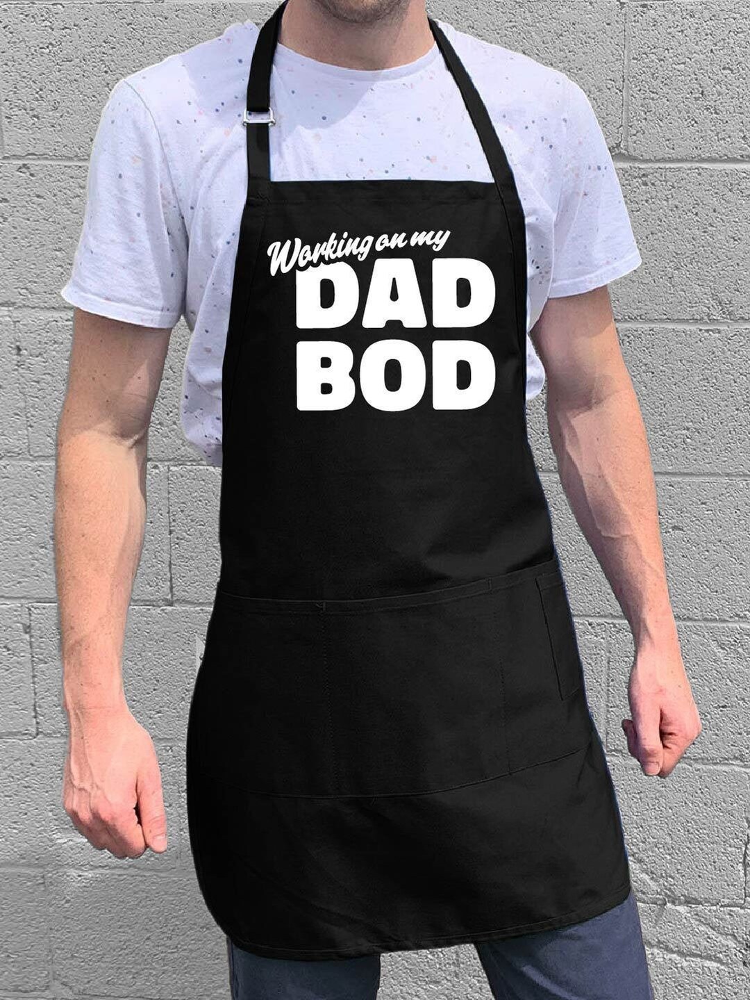 Working on My Dad Bod Apron / Funny Apron for Cooks & Chefs / Large 1 ...