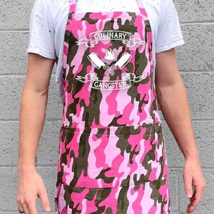 Culinary Gangster Apron / Tattoo Parlor Style / Kitchen Cooking Gift ...