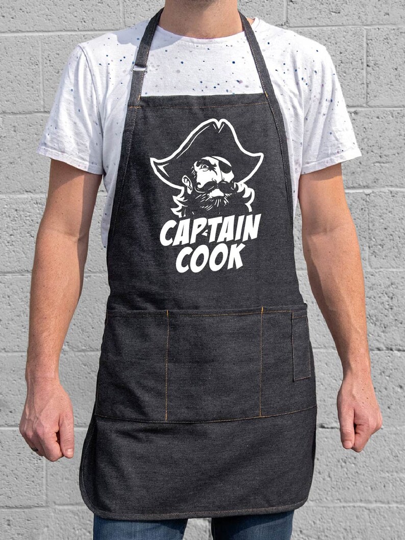 Captain Cook Pirate Apron / Funny BBQ Grilling Gift / Fathers | Etsy