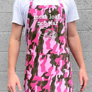Meat Loaf, Not War Apron / Funny BBQ Grilling Apron / One Size Fits All ...