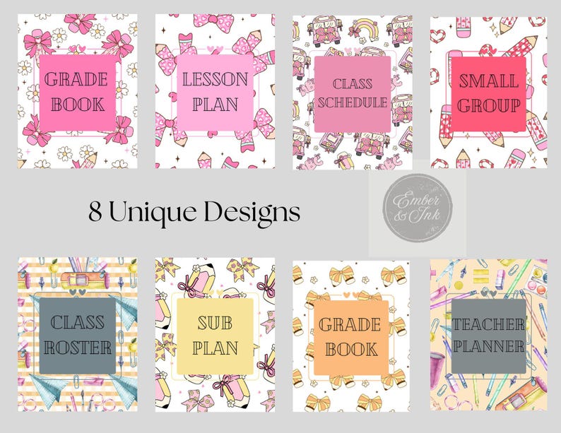Editable Teacher Binder Covers - Etsy