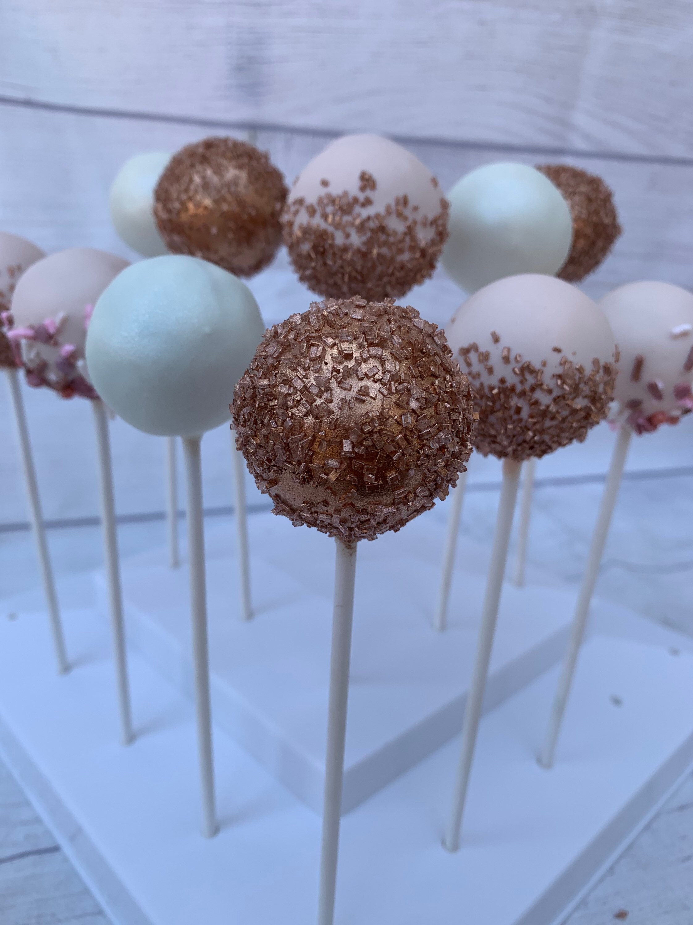 Gorgeous Rose Gold Cake-pops | Etsy