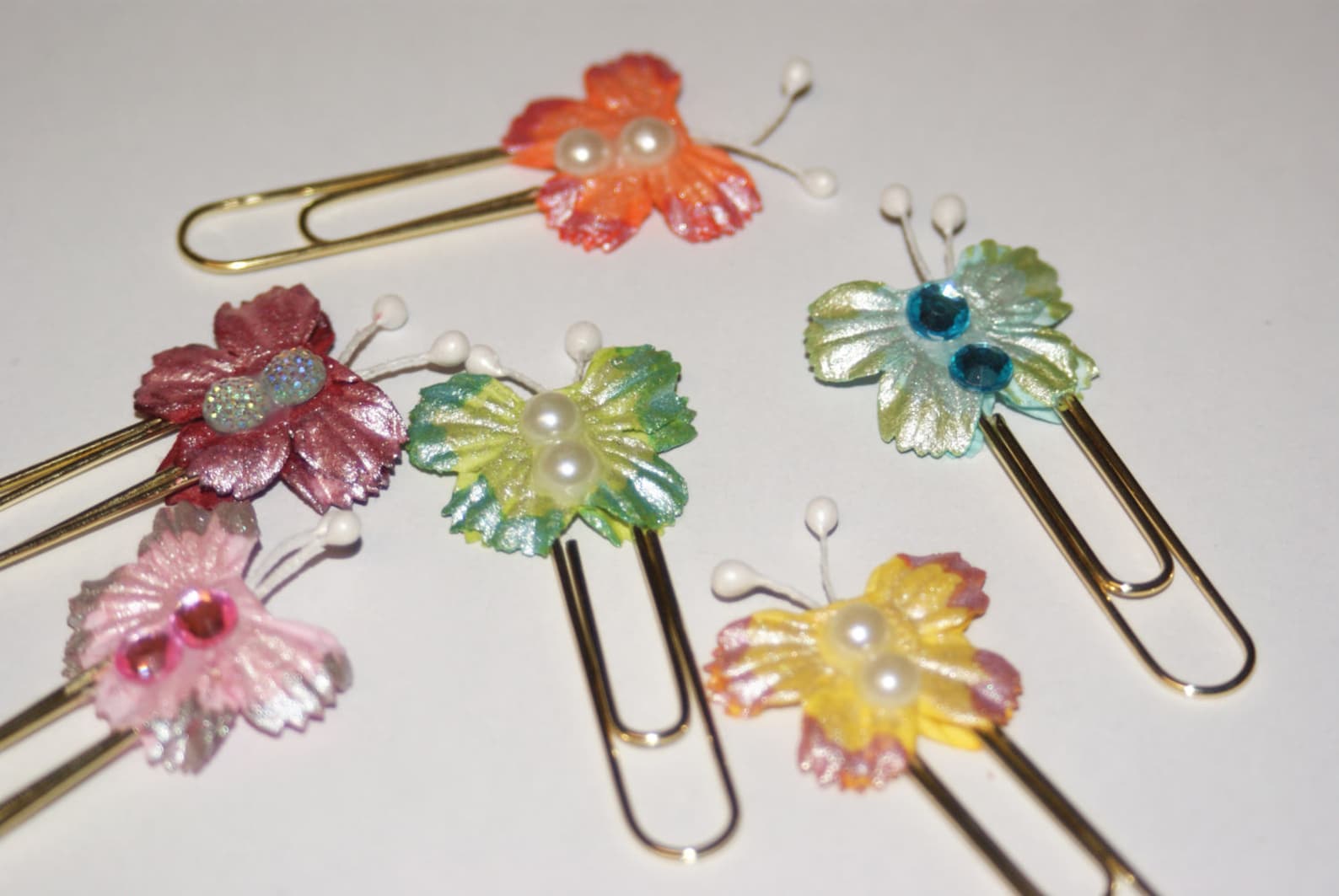 Planner Clips, Watercolor Butterfly, Butterfly Embellishment, Butterfly ...