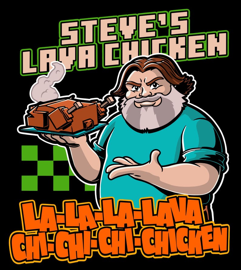 Downloadable Steves Lava Chicken Restaurant PNG, Minecraft Movie La La ...