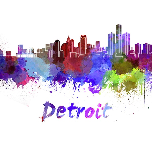 Detroit Print - Etsy