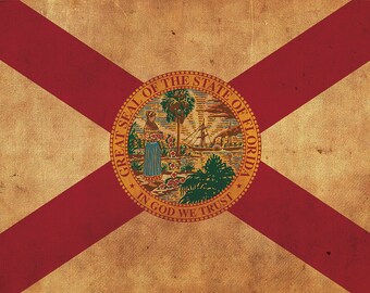 Florida State Canvas Art - Etsy
