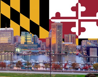 Maryland Photo Collage | Etsy