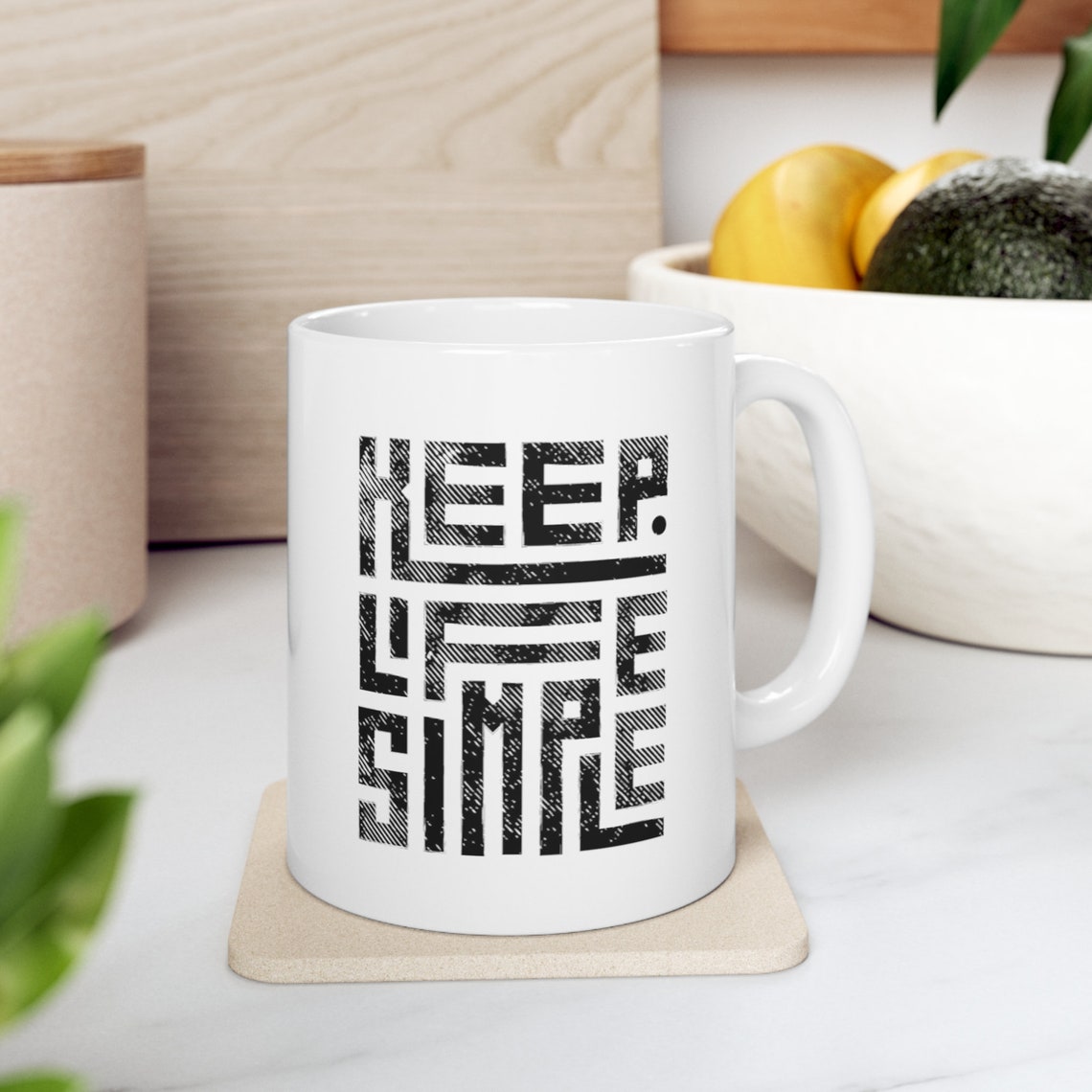 Keep Life Simple Ceramic Mug - Etsy
