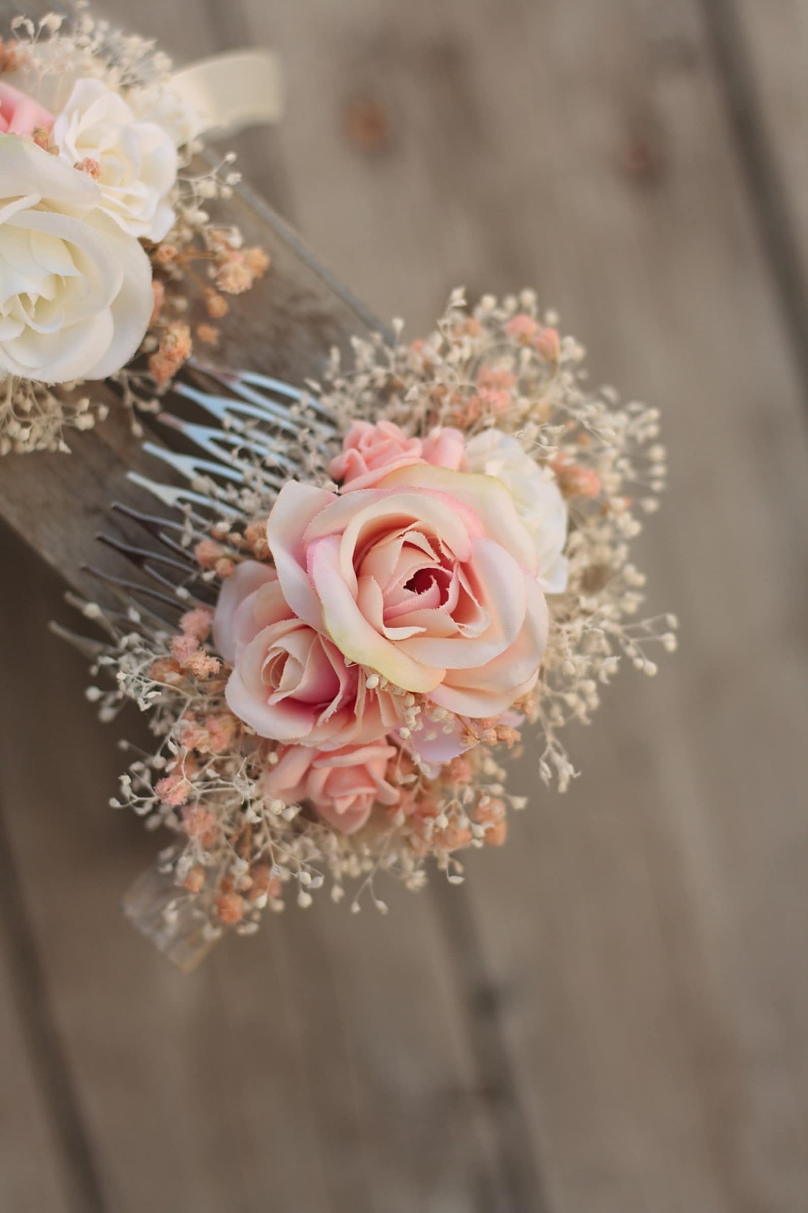 Flower Hair Comb Floral Hair Comb - Etsy