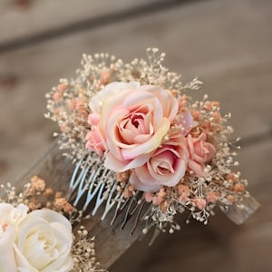 Flower Hair Comb, Floral Hair Comb - Etsy