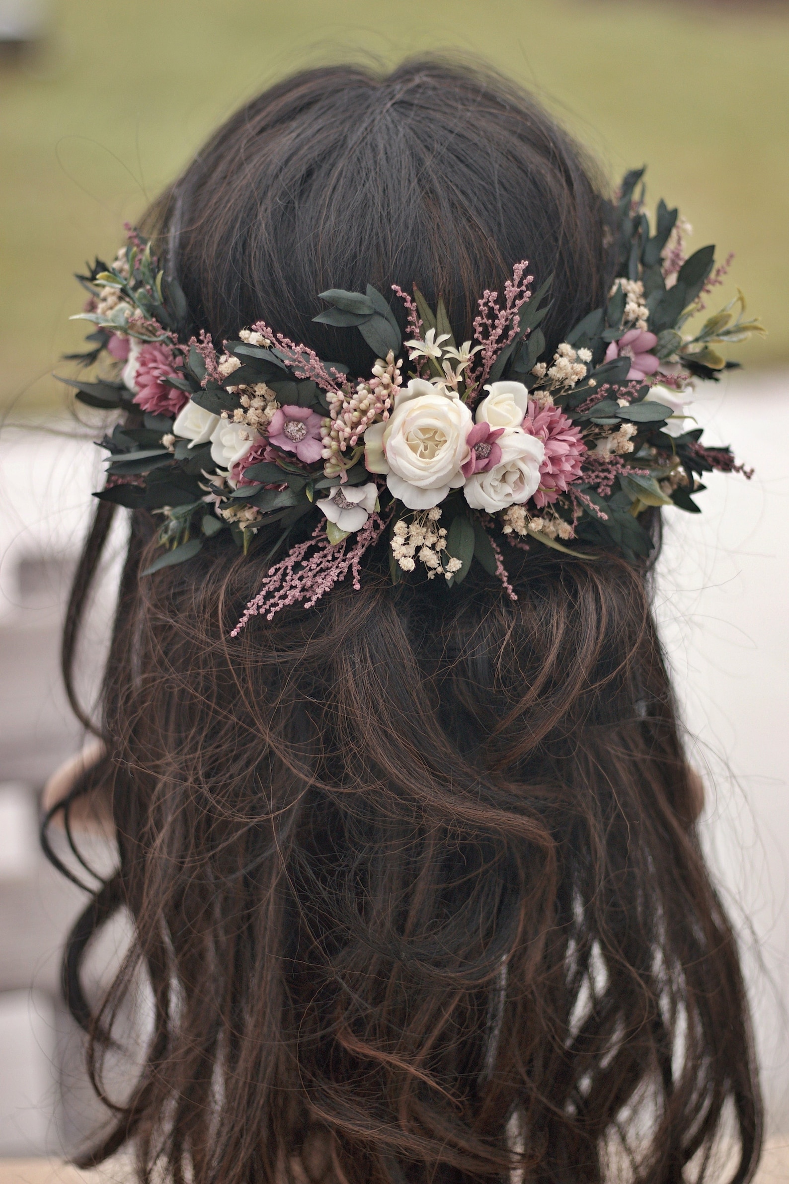 Flower Head 1/2 Wreath - Etsy