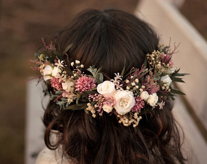 Flower Head 1/2 Wreath - Etsy