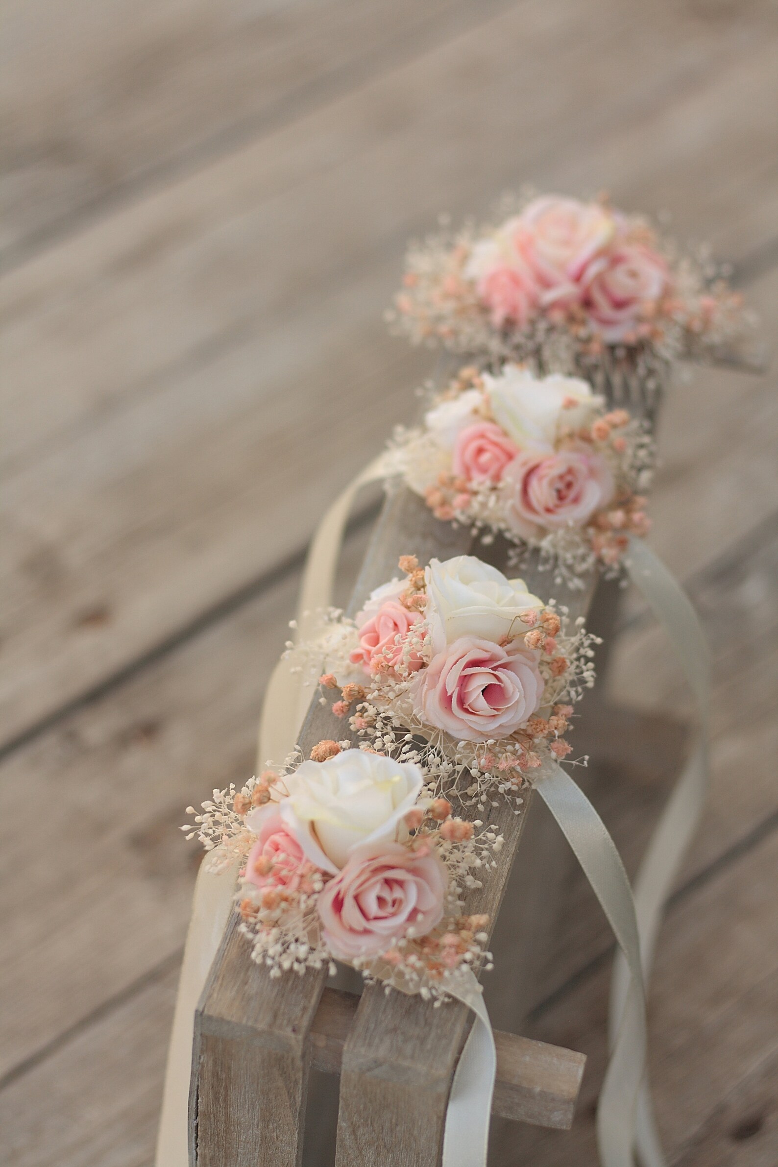 Flower wedding bracelet wristband | Etsy