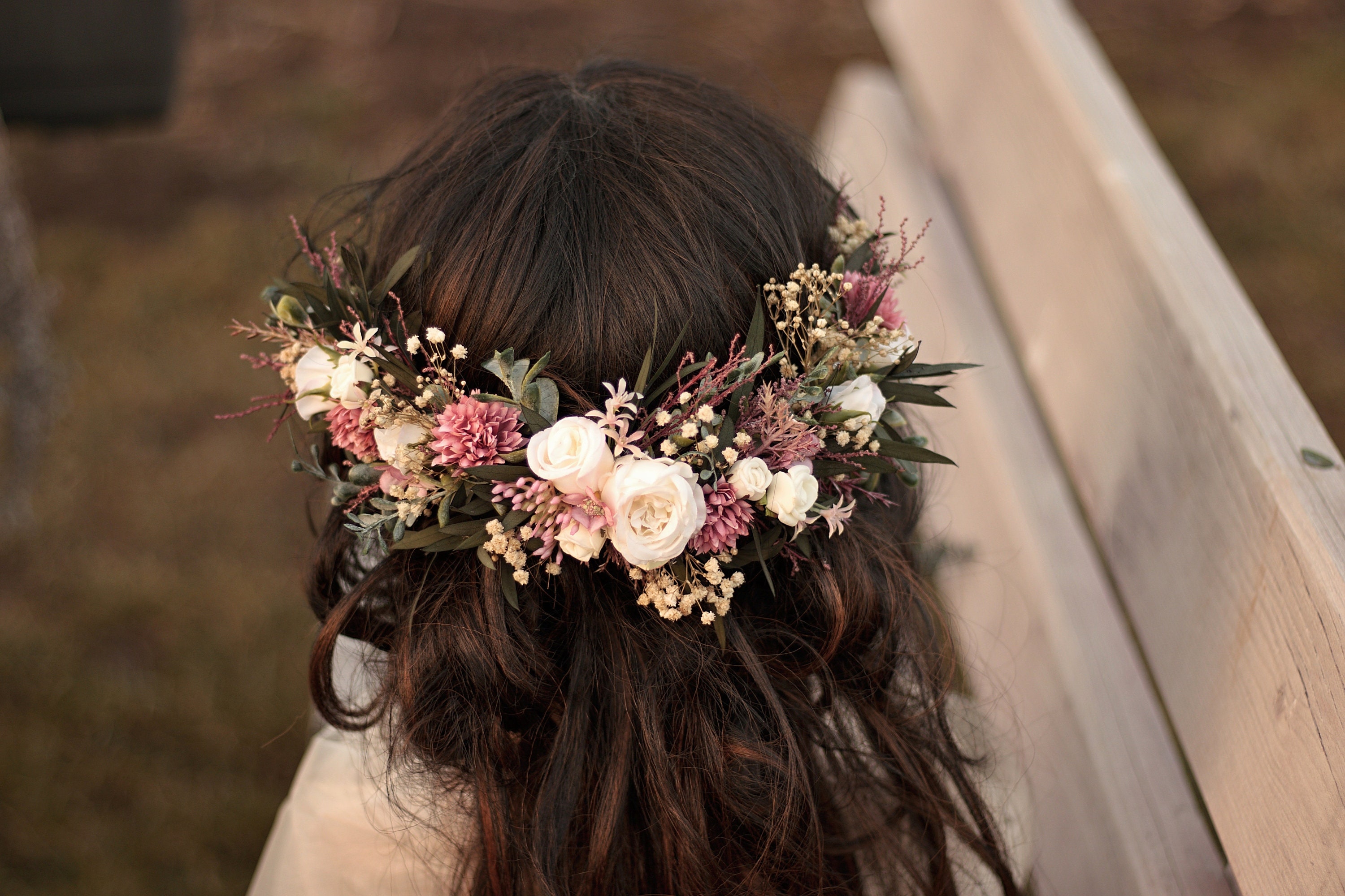 Flower Head 1/2 Wreath | Etsy