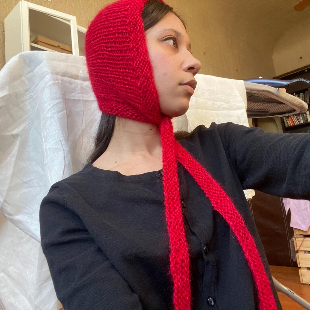 Mohair Bonnet PDF Knitting Pattern, Beginner Friendly, Video Tutorial ...
