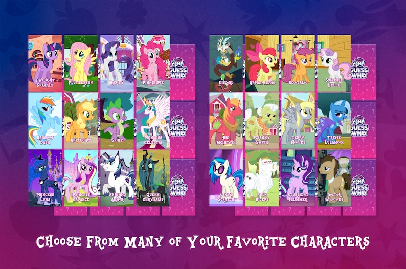 My Little Pony: Guess Who? | Digital Download PDF - Etsy