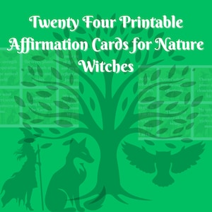 Twenty Four Printable Affirmation Cards for Nature Witches. - Etsy UK