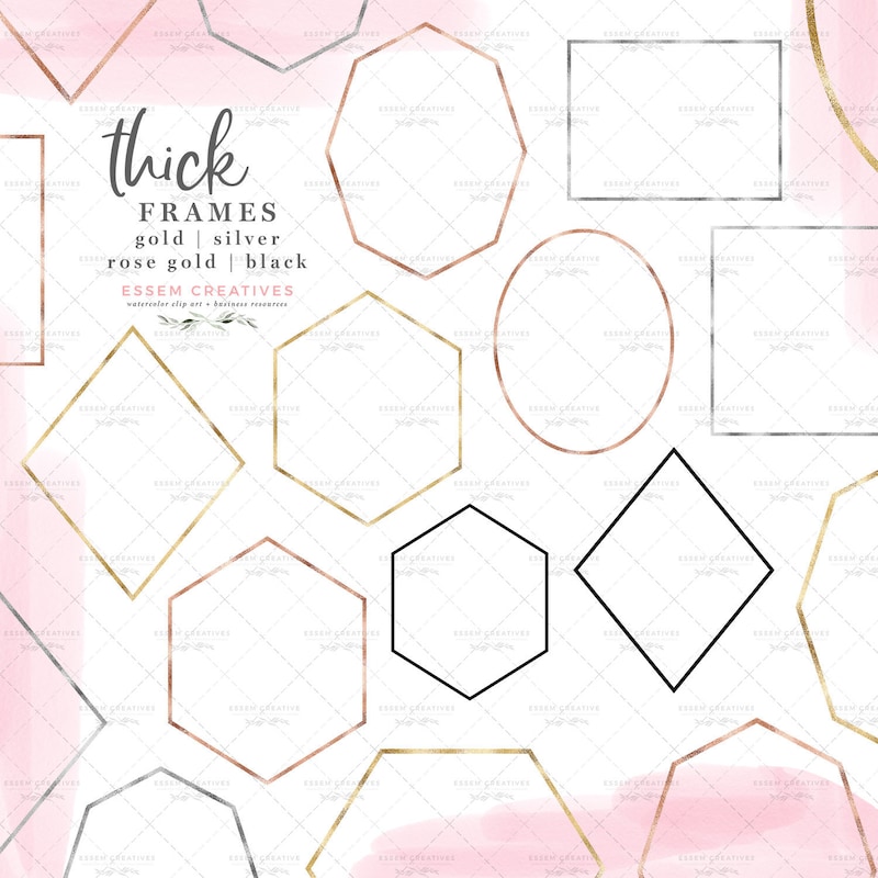Gold Border Labels - Etsy