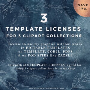 Template License for Using My Graphics in Digital Editable Templates on ...
