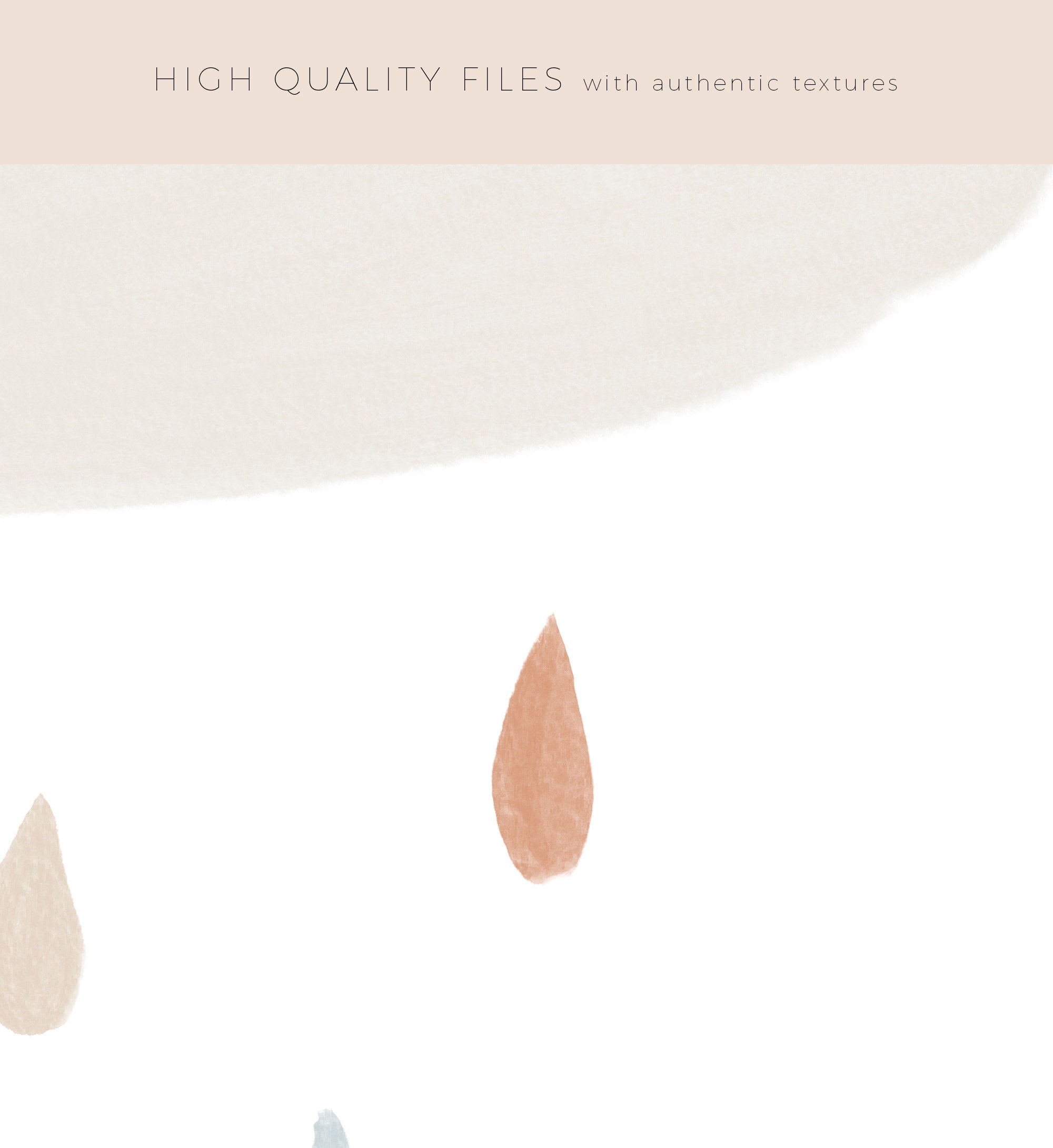 Neutral Cloud and Rain Poster Boho Nursery Decor PRINTABLE | Etsy