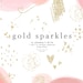 Gold Sparkle Glitter Clipart Overlay Sublimation PNG Files | Etsy India