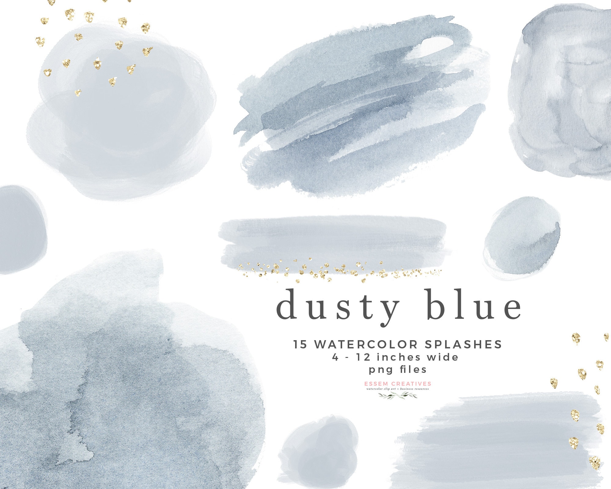 Blue Brush Stroke Png Blue Splotches Blue Splatters Paint Design ...