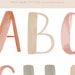 Neutral Alphabet Poster, Boho Alphabet Print, PRINTABLE Wall Art ...
