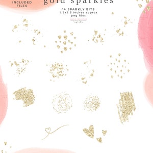 Gold Sparkle Glitter Clipart Overlay, Sublimation PNG Files, Logo ...