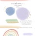 Watercolor Rainbow Clipart, Circles Clipart, Digital Planner Stickers ...