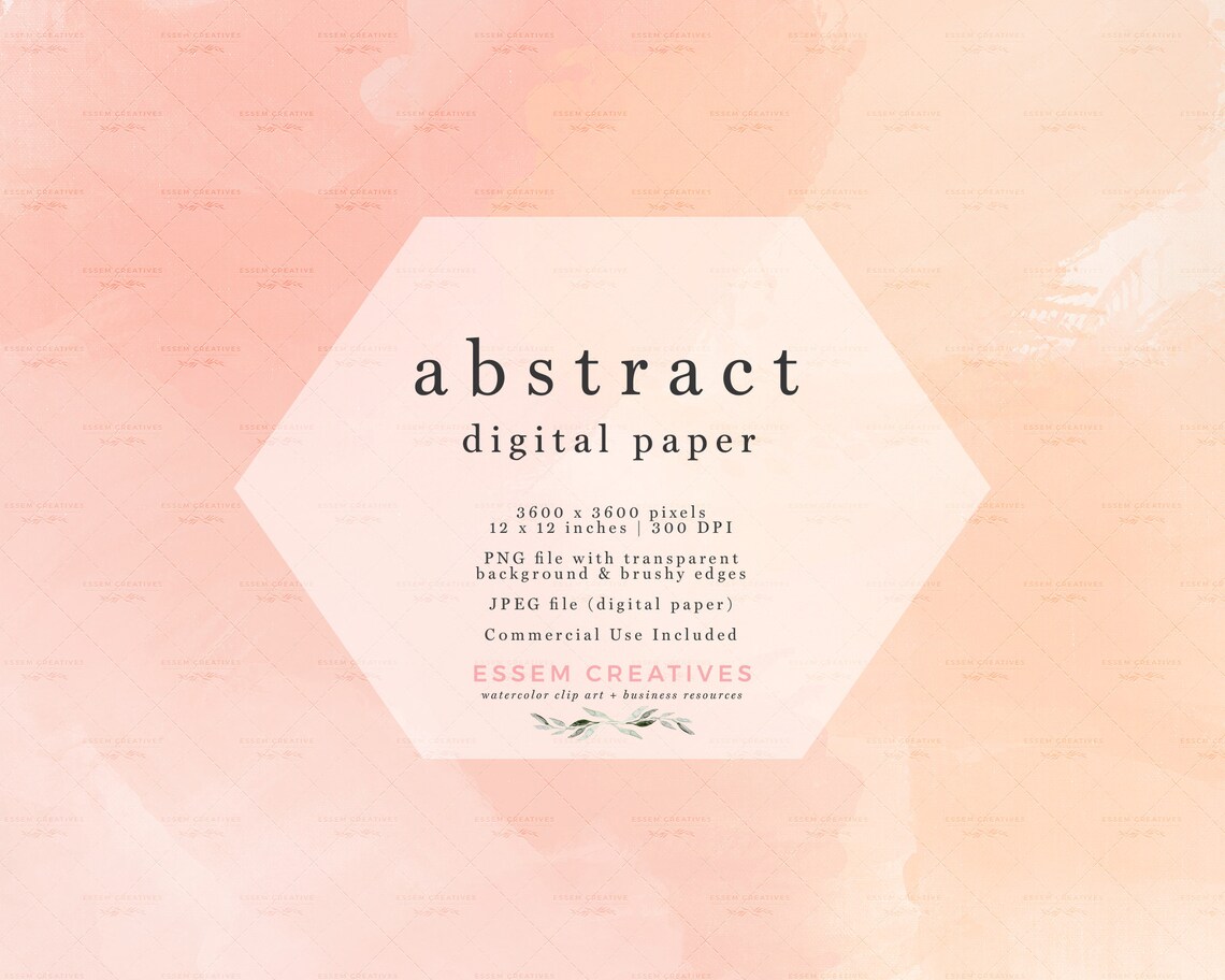 Abstract Watercolor Background Digital Paper Blush Pink - Etsy