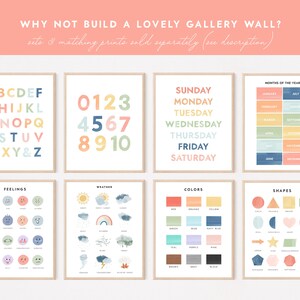 Colors Poster for Kids, Color Chart for Preschool Classroom, Colours ...