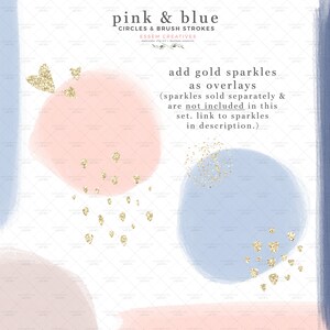 Pink and Blue Instagram Story Highlight, Watercolor Circles Clipart ...