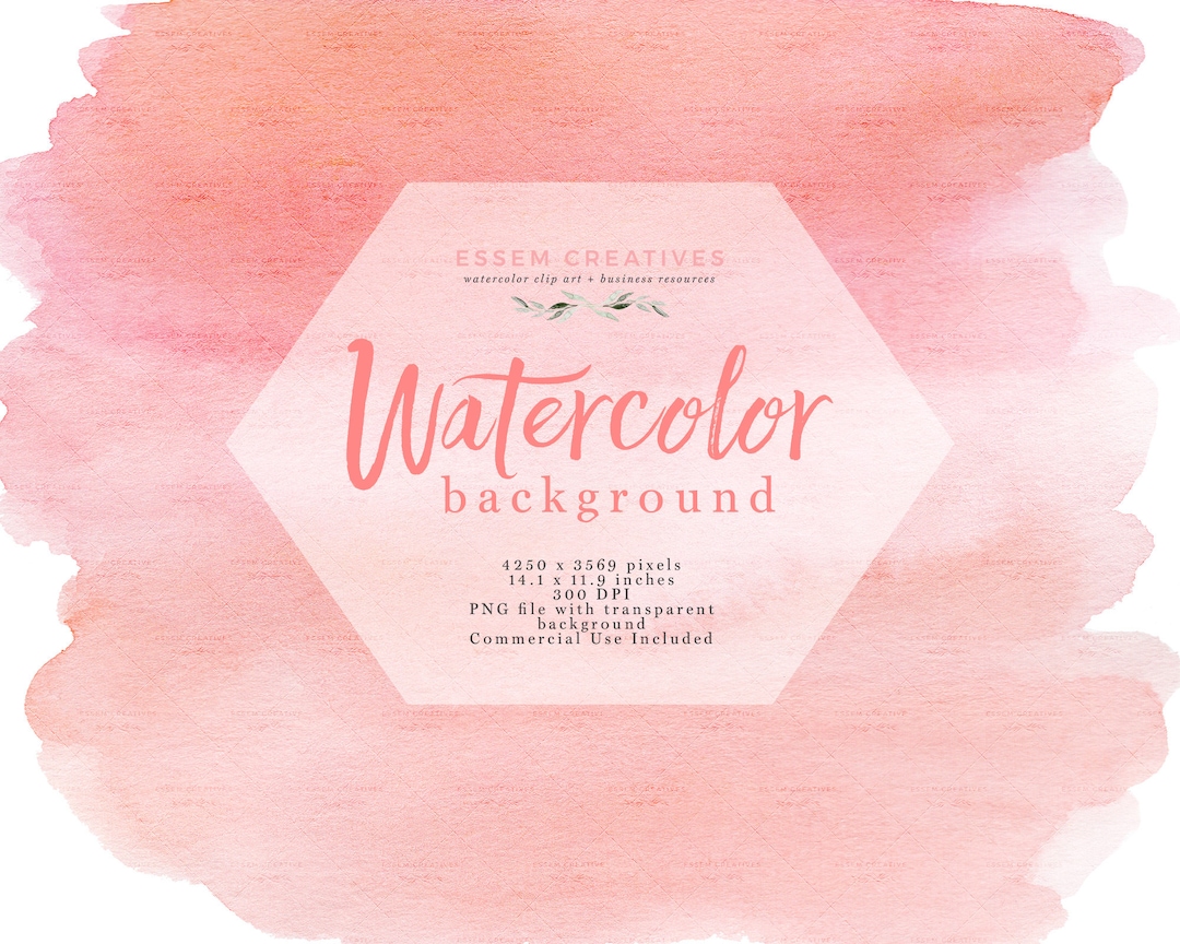 Watercolor Texture Clipart, Blush Pink Watercolor Splash Graphic ...