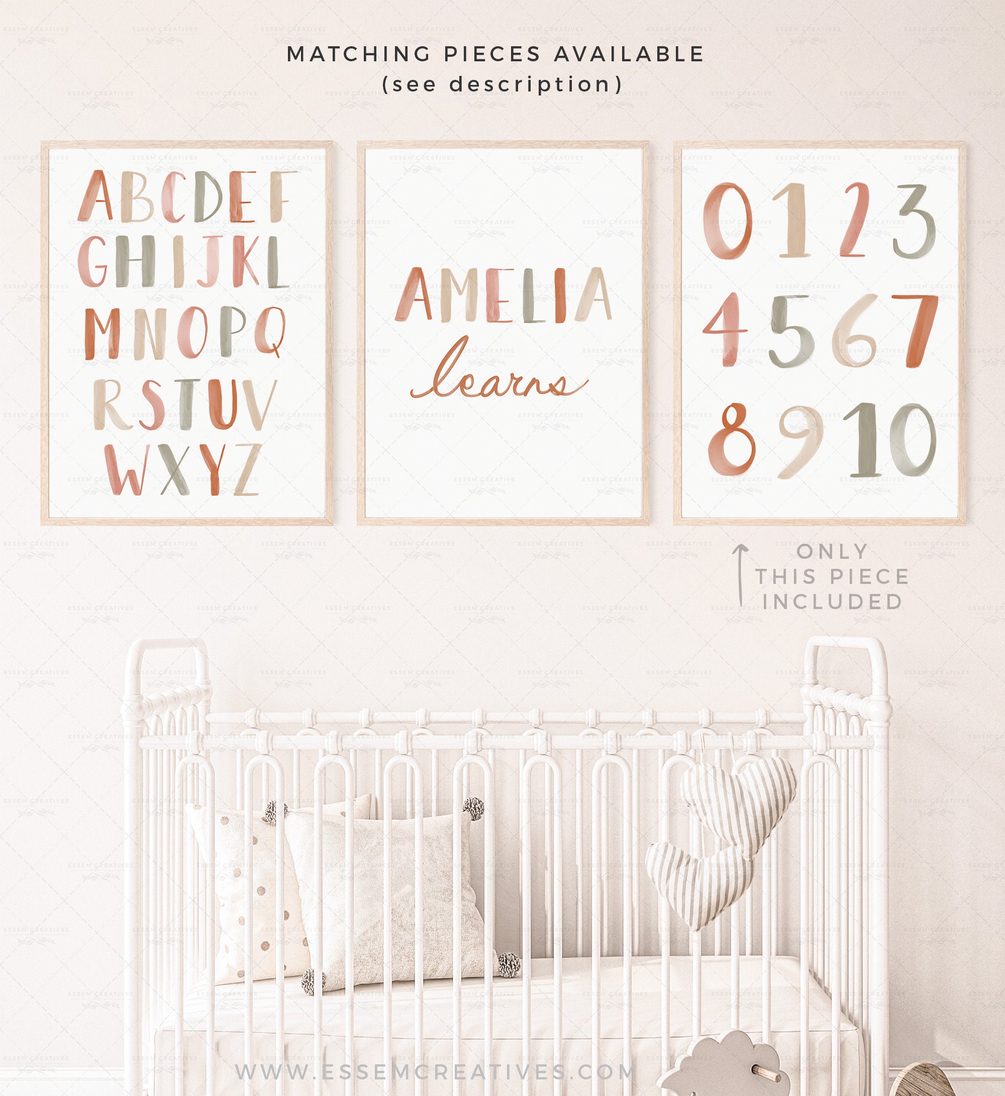 Neutral Numbers Poster Boho 0-10 Print 123 PRINTABLE Wall - Etsy