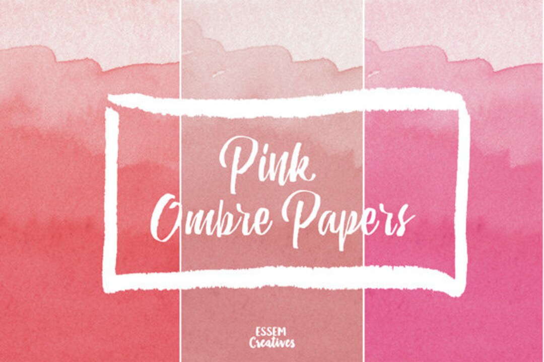 Pink Watercolor Texture Clipart, Pink Ombre Background for Logo, Ombre ...