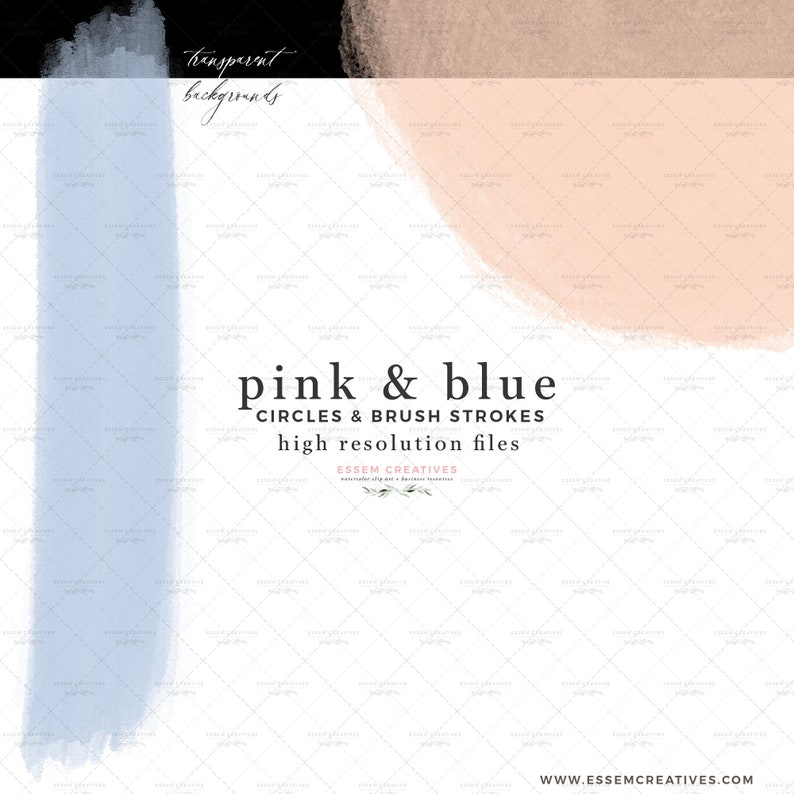 Pink and Blue Instagram Story Highlight Watercolor Circles - Etsy