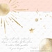 Boho Gold Sun Stars Sparkle Clipart Overlay, Brush Stroke Sublimation ...
